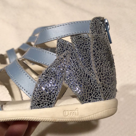 Umi | Shoes | Umi Gladiator Sandal Blue Metallic Worn 2x | Poshmark